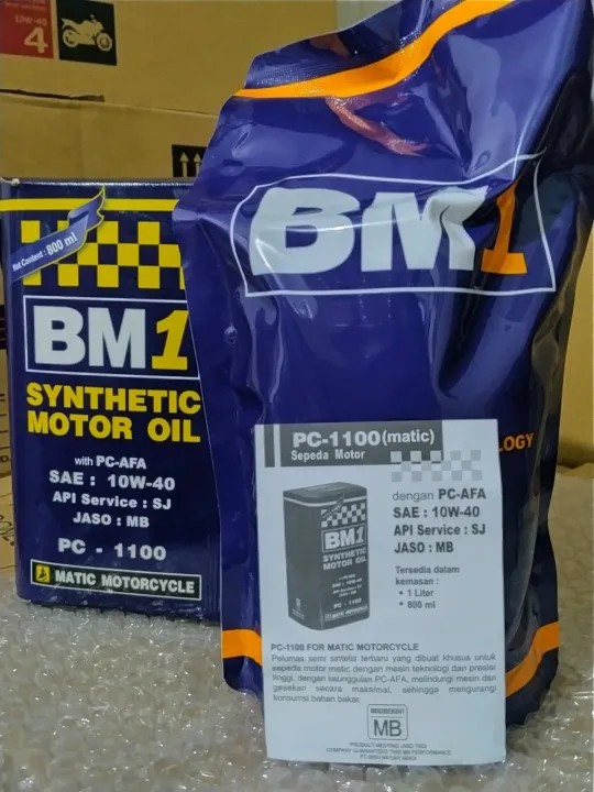 BM 1 BM ONE SYNTHETIC MOTOR OLI MATIC 800 ML ORIGINAL HIGH TECHNOLOGI ...