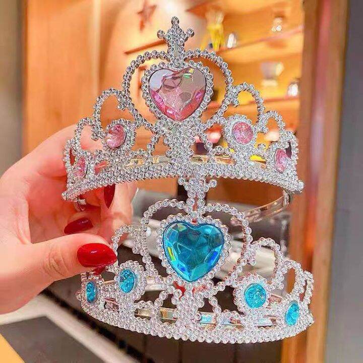 Hiasan Kepala Anak Frozen Elsa Crystal Crown Mahkota Protagonis Pesta ...