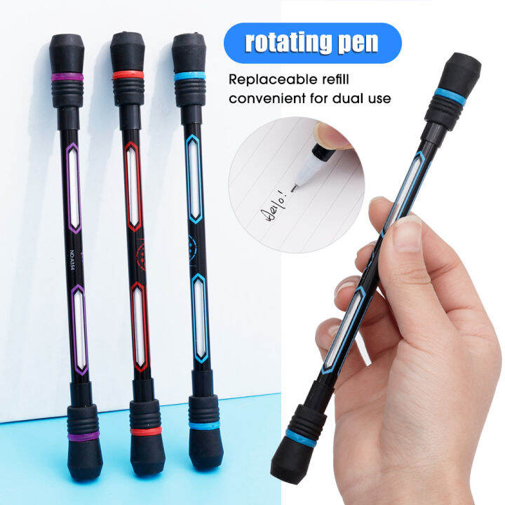 【Free Shipping】Student Rotating Gel Pen Anti-Stress-Spinning Pen Gaming ...