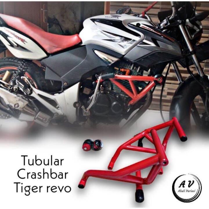 CRASHBAR Tubular TIGER REVOLUTION TIREV BESI PENGAMAN BODY MOTOR TIGER ...