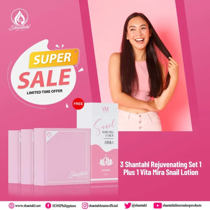 SHANTAHL REJUVENATING SET 3+1 free Snail whitening lotion | Lazada PH