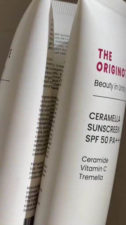 The Originote Ceramella Sunscreen SPF50 PA+++ Serum Sunscreen untuk ...