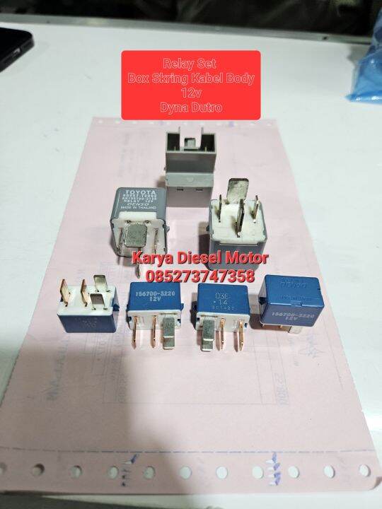 Relay Set Relay Box Skring Set Toyota Dyna 110 130 12v Hino Dutro 110 ...