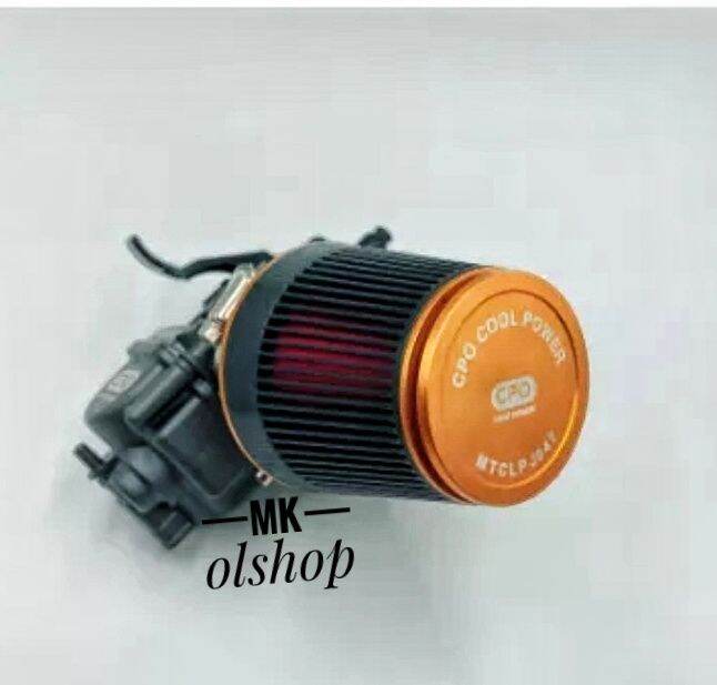 FILTER UDARA KARBU CPO RACING PWK PE 24 26 28 30 32 34 MM, BAHAN CNC ...