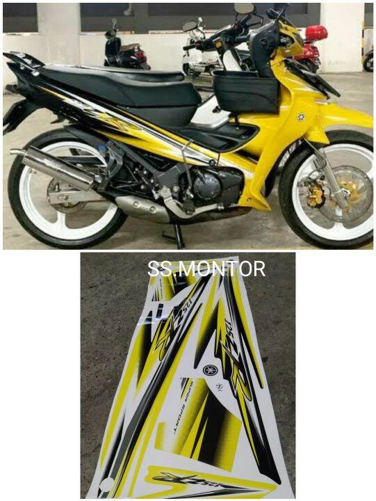 Lis striping stiker Yamaha 125zr kuning hitam malaysia | Lazada Indonesia