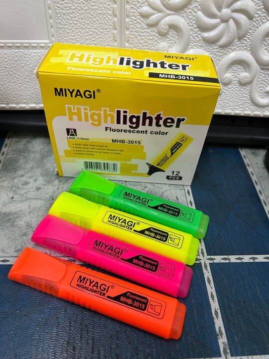 High lighter marker fluorescent colors high light pen assorted color ...