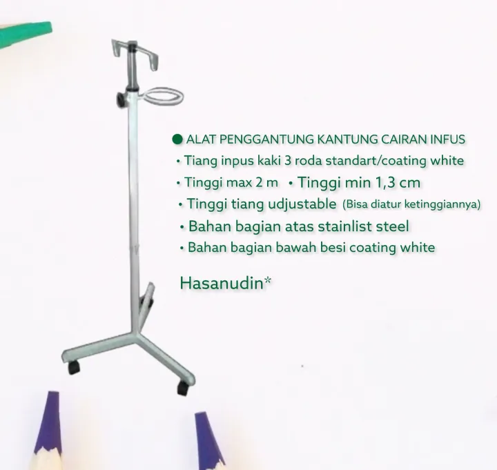 Tiang infus/Tiang infus stainlist/Tiang infus portable | Lazada Indonesia