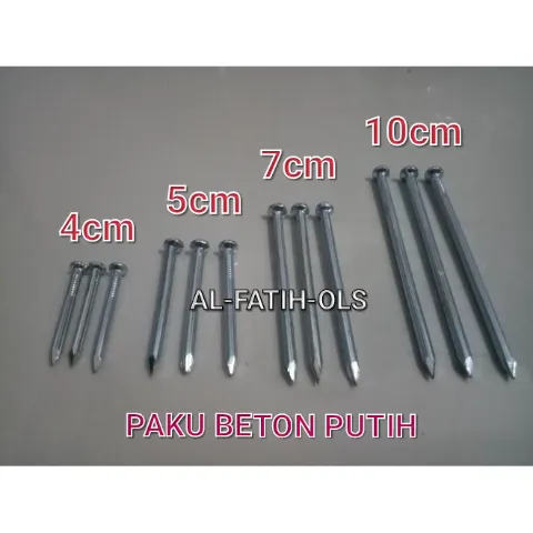 paku beton putih aneka ukuran per Box | Lazada Indonesia