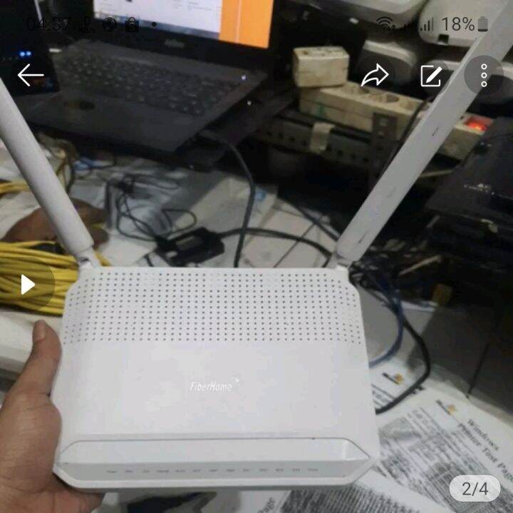 ONT GPON HG6145F Fiberhome dual band 2.4 Ghz dan 5 Ghz lan sudah ...