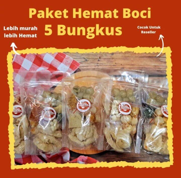 Paket special 5 bungkus Boci instan/Boci Maknyos isi ayam/Boci Bandung ...