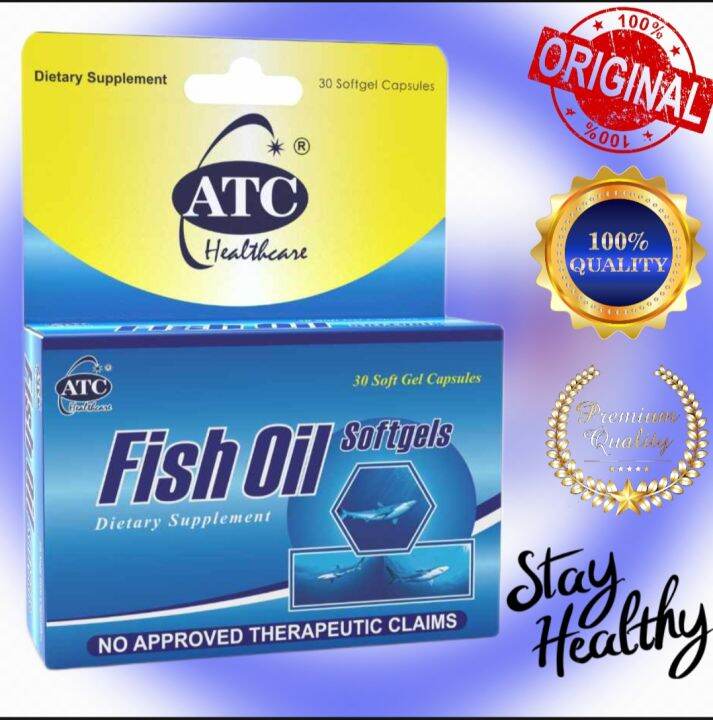 Fish Oil By ATC (30 softgel capsules 1000mg/BOX) | Lazada PH