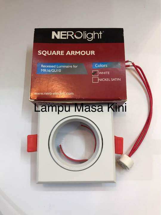Nerolight Lampu Downlight Kotak GU10 MR16 Bodi Putih | Lazada Indonesia