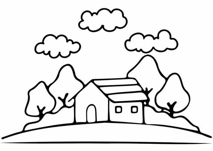 Gambar Pemandangan Alam Hitam Putih