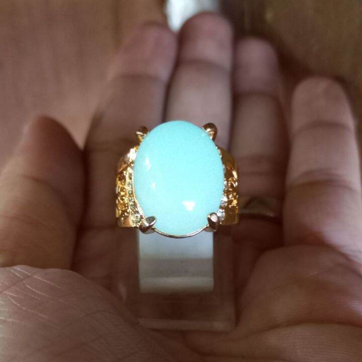 batu cincin natural geliga pospor kristal top hq menyala dalam gelap ...