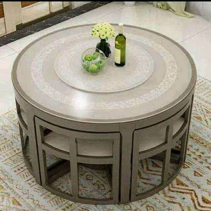 MEJA MAKAN BULAT MINIMALIS. | Lazada Indonesia