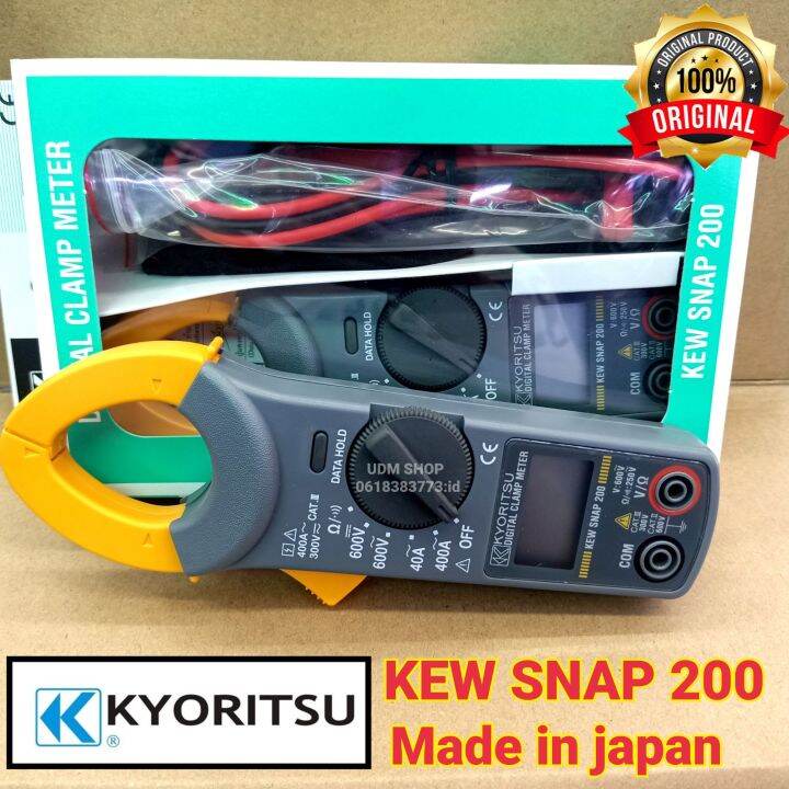 คลิบแอมป์ แค้มป์มิเตอร์ Kyoritsu kew snap 200 digital clamp multimeter ...