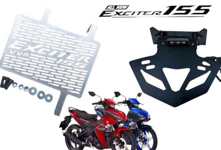 ชุดโปร New Exciter 155VVA การ์ดหม้อน้ำ +ท้ายสั้นพับได้ตรงรุ่นเเถมไฟส่อง ...