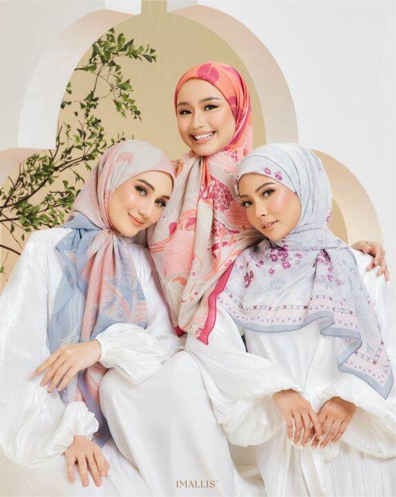 🔥 NEW STOCK 🔥 TUDUNG IMALLIS INAYA VOILE 3 Tudung Raya 2023 | Lazada