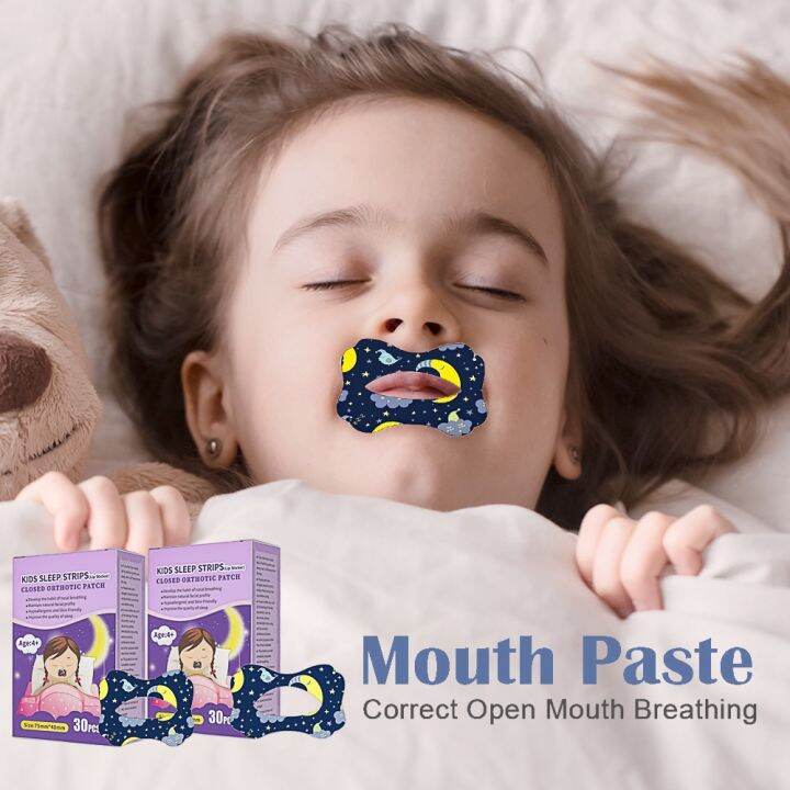 30Pcs/Box Anti-Snoring Stickers For Children Adult Night Sleep Lip Nose ...