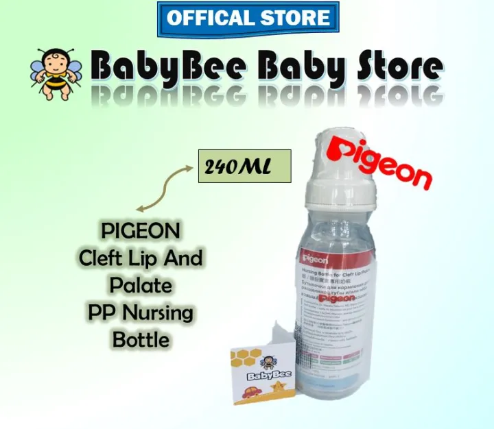 PIGEON Cleft Lip and Palate PP Nursing Bottle 240ML SKU: #00906 贝亲唇腭裂PP ...