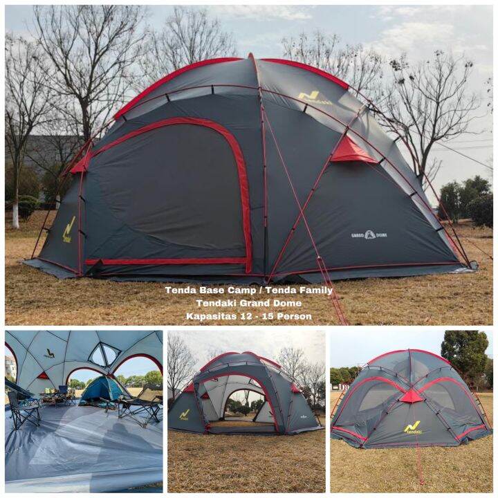 Tendaki Grand Dome Tenda Camping Basecamp Family Frame Aluminium ...