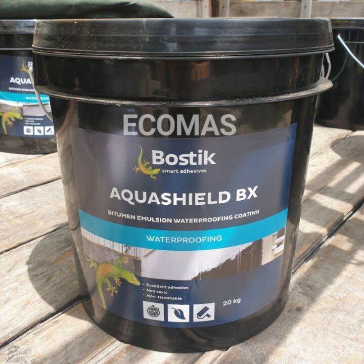 BOSTIK AQUASHIELD BX (20KG) BITUMEN EMULSION WATERPROOFING COATING | Lazada