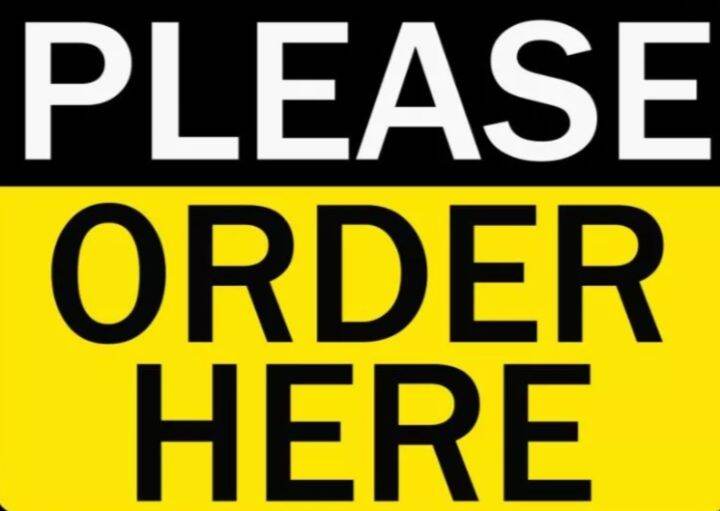 Please order Here Laminated A4size Signages waterproof | Lazada PH