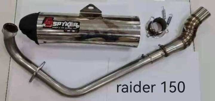 spyker chicken pipe for raider 150 carb type chrome | Lazada PH
