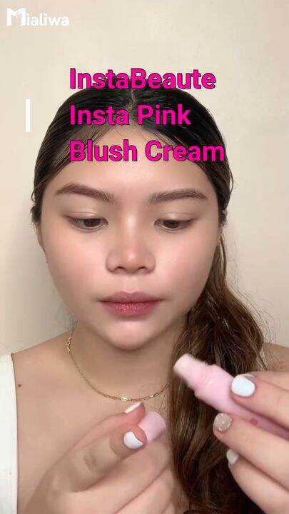 InstaBeaute Insta Pink Blush Cream, Eyelid Cheek Lip Cream Lip Tint ...