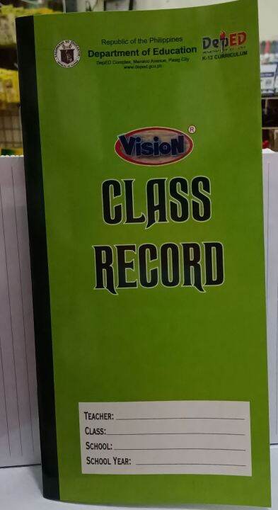 vision class record DEP ED | Lazada PH