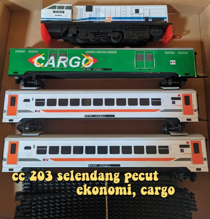 mainan kereta api indonesia/miniatur kereta api,cc 203 selendang pecut ...