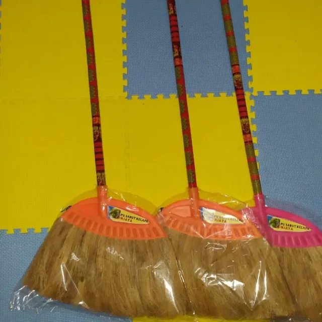 sapu lantai asli dari serabut klapa tebal | Lazada Indonesia