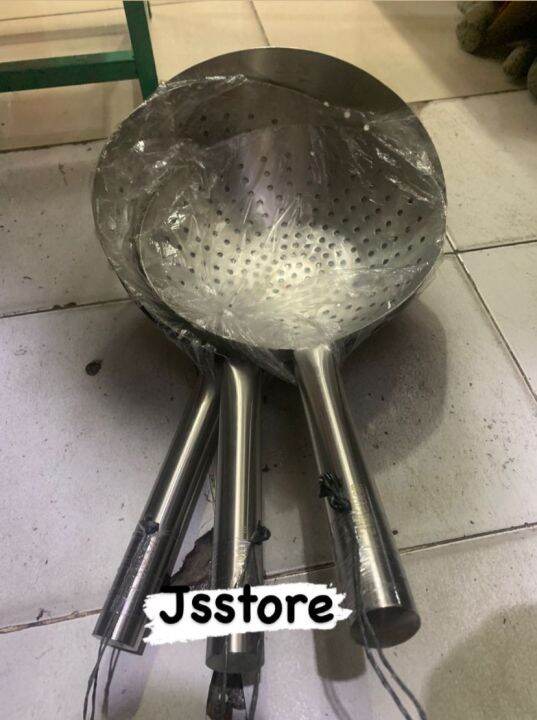 Serokan saringan penggorengan stainles stell bolong | Lazada Indonesia