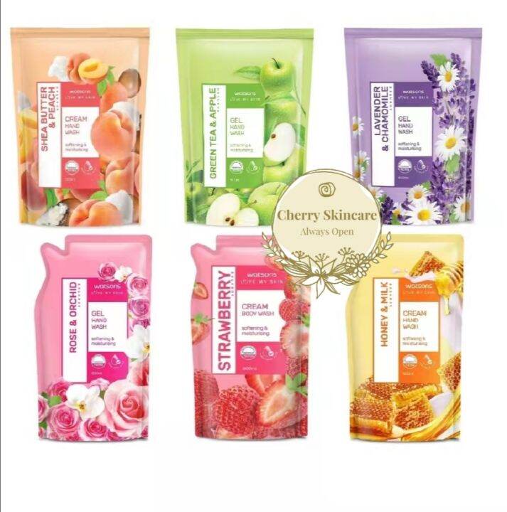 Watsons Hand Gel Cream Wash Refill Pack 500ml | Lazada