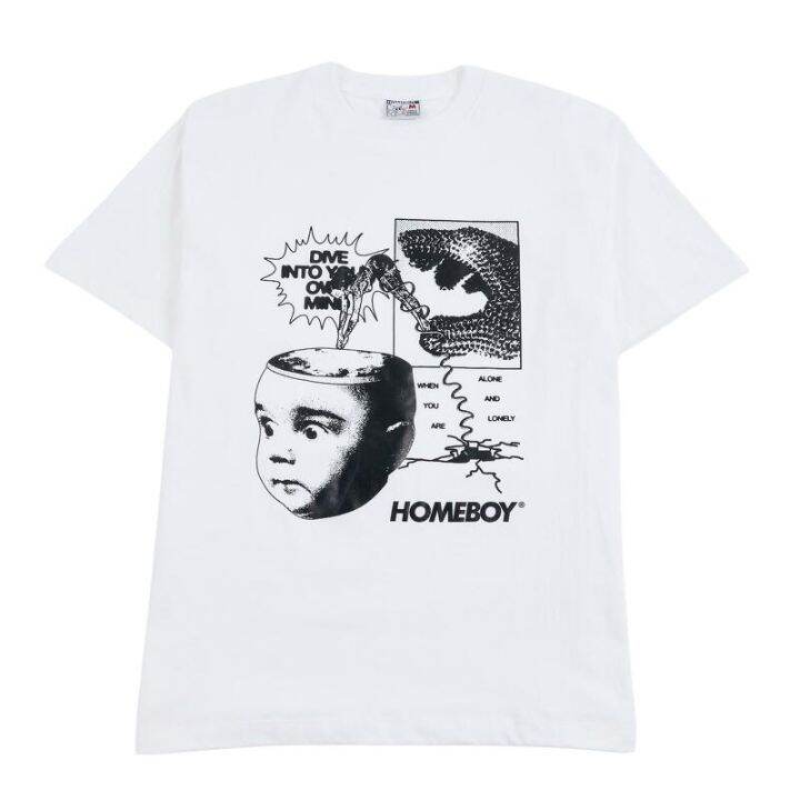 HOMEBOY เสื้อยืดผู้ชาย เสื้อยืดสีพื้น เท่ๆ เสื้อ OVERSIZE HB.DIVE.KID ...