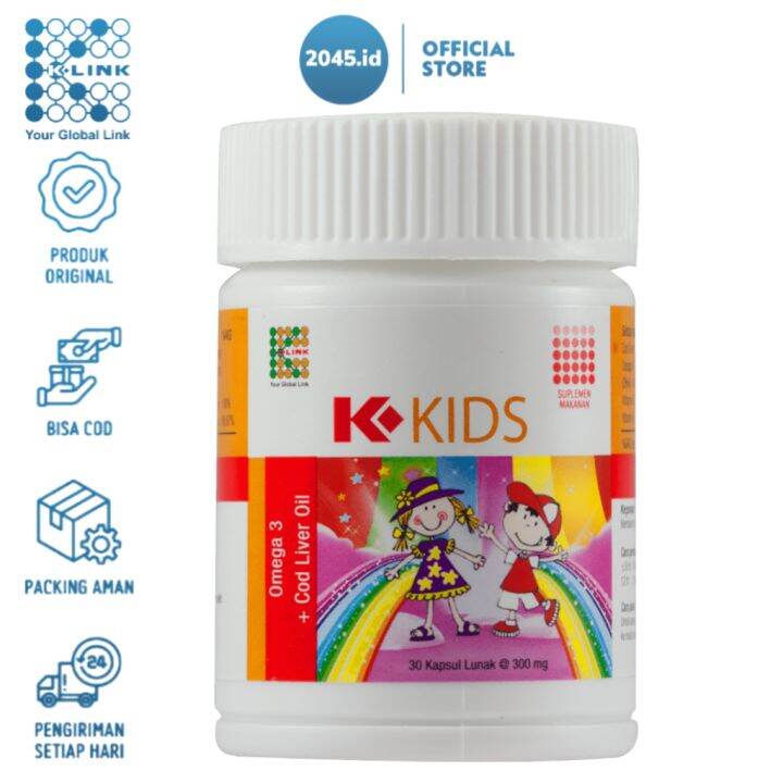 K OMEGA KIDS MINYAK IKAN OMEGA 3 ANAK DHA FISH OIL KLINK K LINK ...