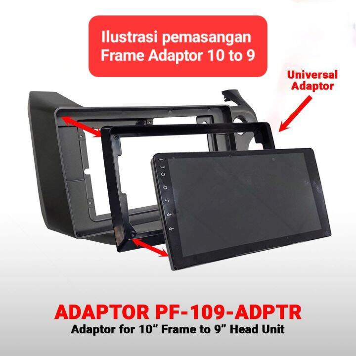 Adaptor Frame 10 inch ke Head Unit 9 inch | Lazada Indonesia