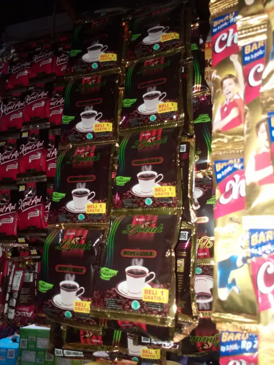 Kopi Luwak Isi 20 Sachet Harga Rentengan. Kopi Hitam Plus Gula | Lazada ...