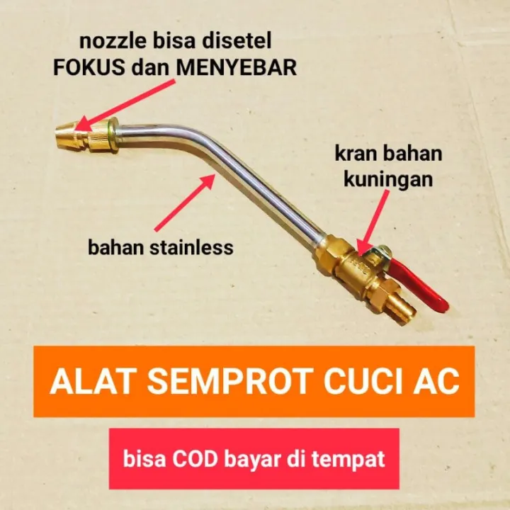 Kran nozel cuci steam AC jet cleaner semprot air 1 lubang | Lazada ...