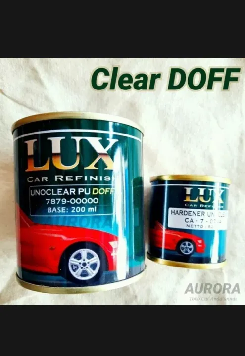 Clear Lux Doff 2 Komponen Anti gores dof flat matte plus hardener clear ...