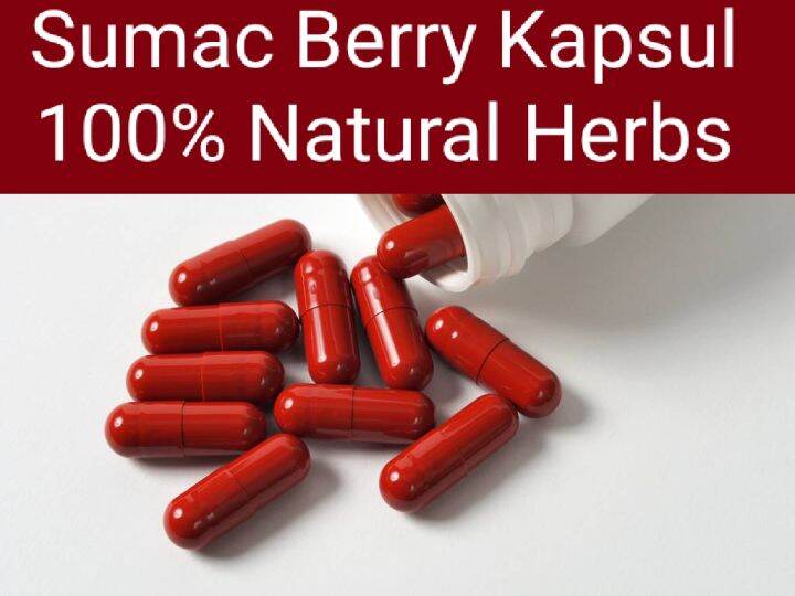Sumac Berry Kapsul Halal 100% Herba Asli Rawat Bronkitis | Lazada