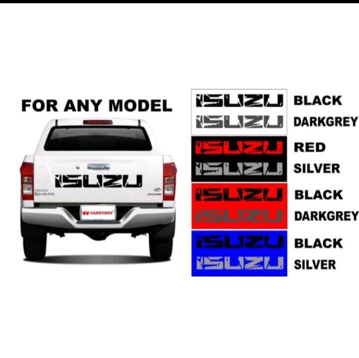 Isuzu Dmax Tailgate Sticker 1pc | Lazada PH