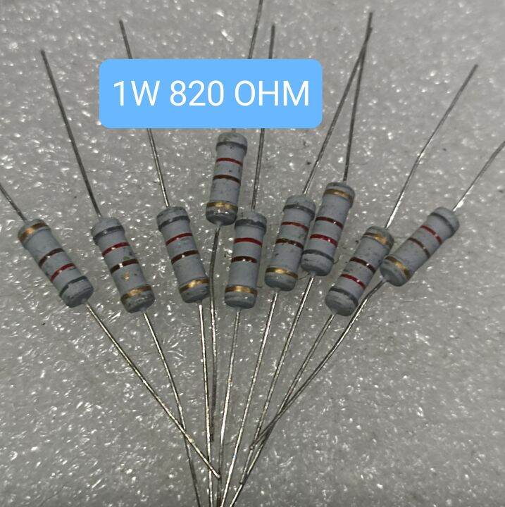 10BUAH RESISTOR 1WATT 820 OHM 1W 820OHM 1 WATT 820 OHM | Lazada Indonesia