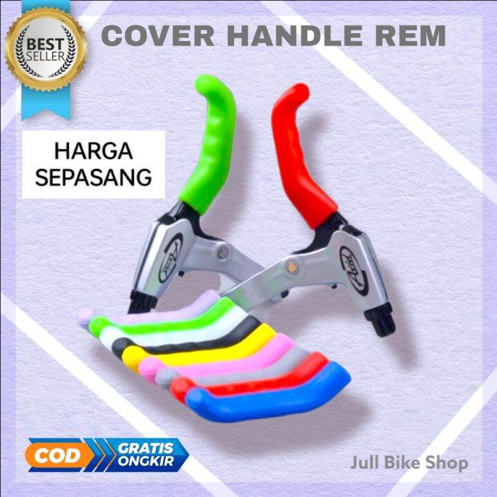 SEPASANG Cover handle rem karet sepeda brake pelindung mtb lipat bmx ...
