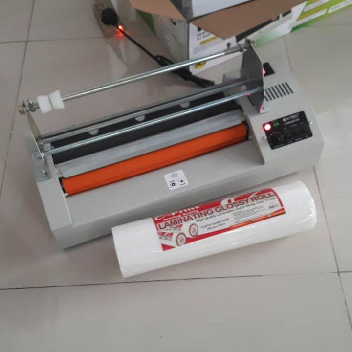 Mesin Laminasi Laminator Alat laminating Panas Dingin Roll A3 Modifikasi A3+ Modified Laminating ...