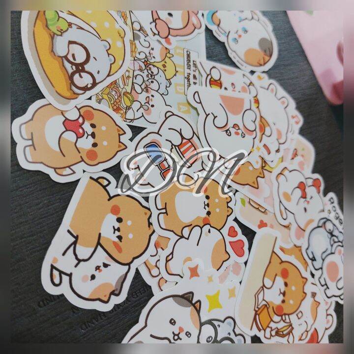 isi 20 pcs stiker kertas tonton and friends sticker glossy karakter ...
