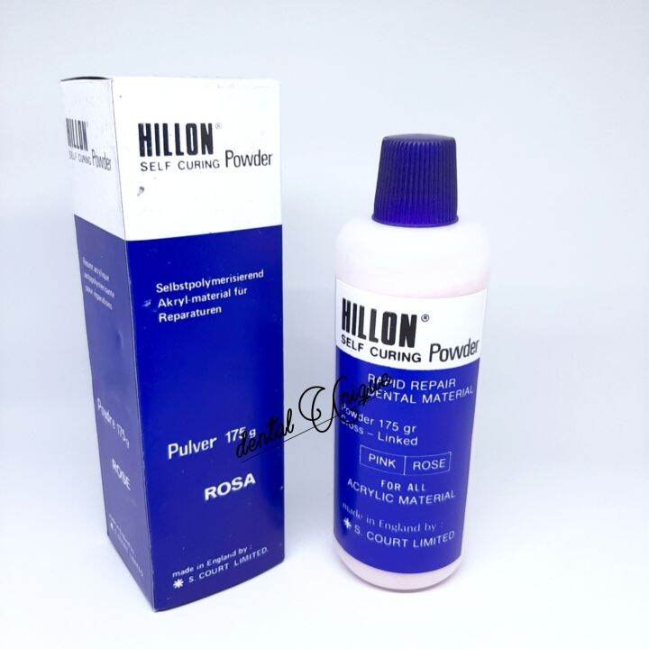 Hilon Powder serat self curing 175gr / Bahan Lem gusian Gigi palsu ...