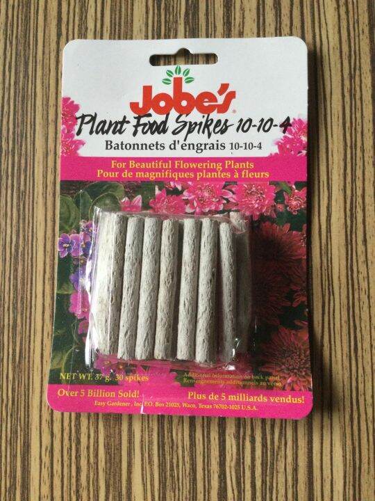 Original Jobe’s Plant Food Spikes 10-10-4 For Beautiful Flowering ...