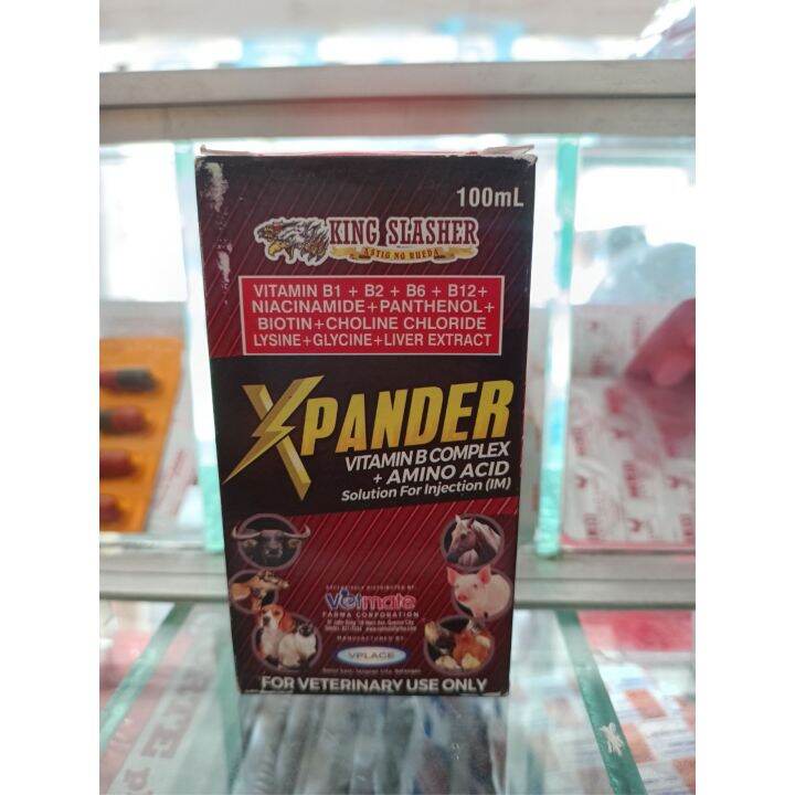 KING SLASHER XPANDER VITAMIN-B COMPLEX AND AMINO ACIDS 100ML FOR PETS ...