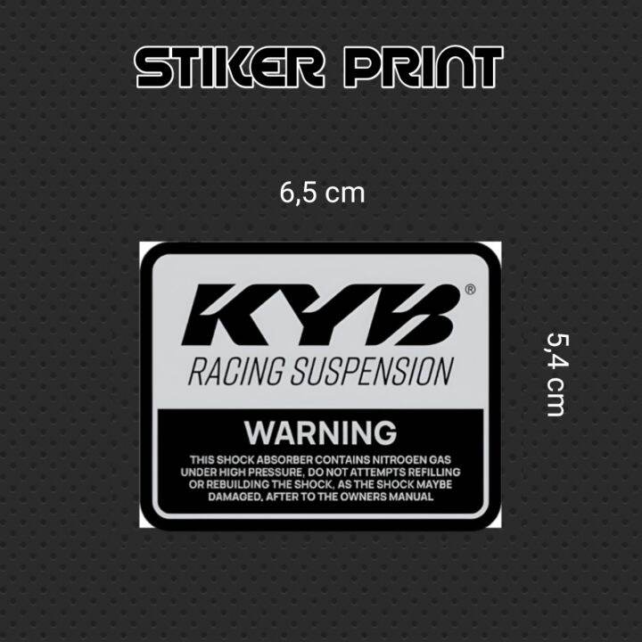 STIKER SHOCK KYB RACING SUSPENSION(1PCS) | Lazada Indonesia
